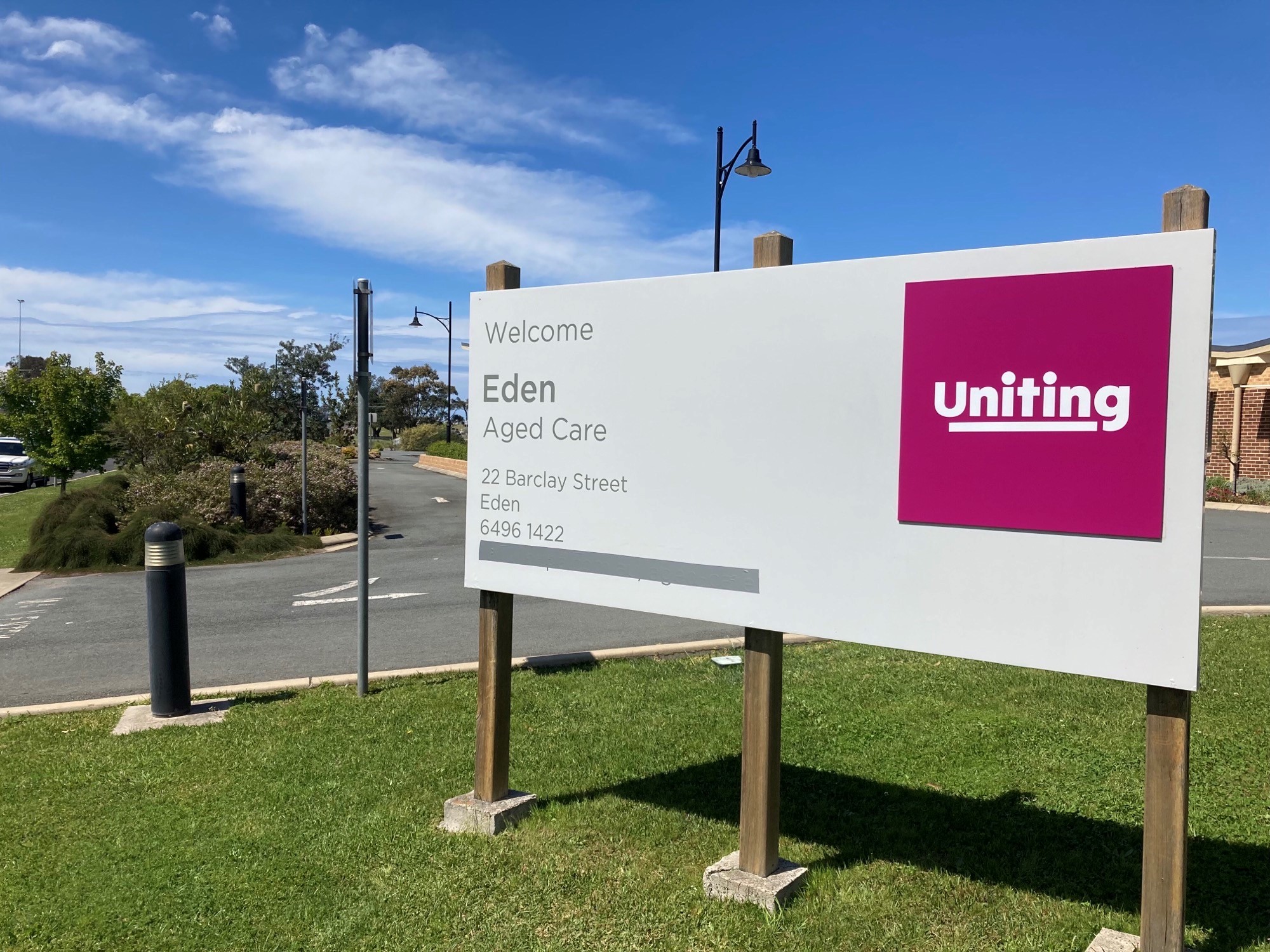 Eden aged care residents and staff welcome Uniting to town